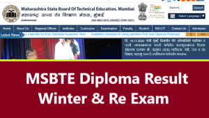 MSBTE Diploma Result Winter 2023 (Today), Direct Link @msbte.org.in